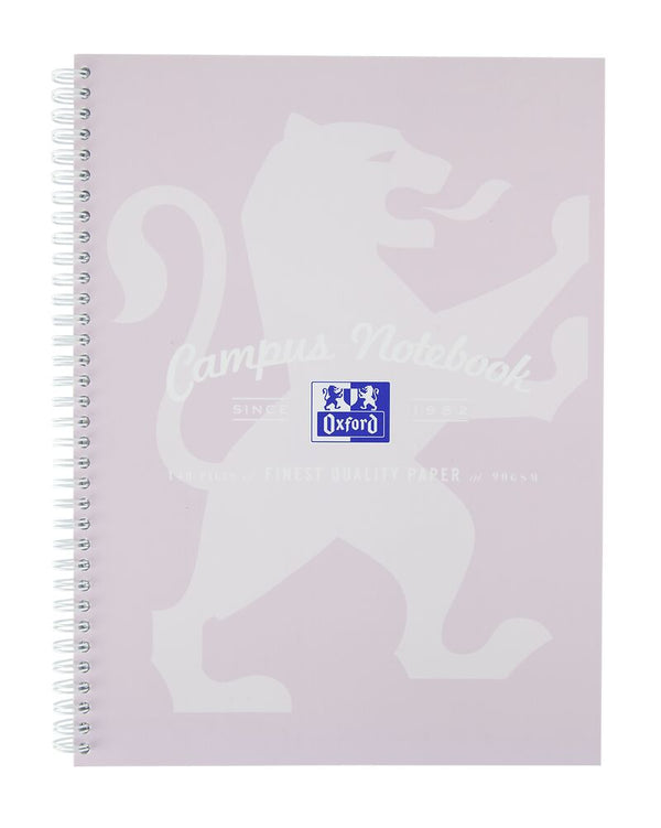 Oxford Campus Pastel A4+ Wirebound Notebook - Assorted Colours, Pack o