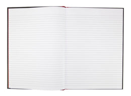 Black n' Red A4 Casebound Hardback Notebook Ruled